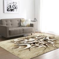China Skull Head Polyester Living Room Carpet 99x152cm Machine Washable Floor Mat for sale