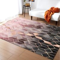 China 3D Black White Vortex Polyester Door Mat 40x60cm Anti Slip Floor Mat for Living Room for sale