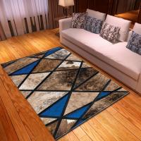 China 3D Black White Vortex Polyester Door Mat 40x60cm Anti Slip Floor Mat for Living Room for sale