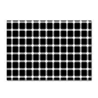 China 3D Black White Vortex Polyester Door Mat 40x60cm Anti Slip Floor Mat for Living Room for sale