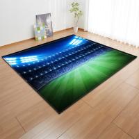 China 3D Printed Grass Court Living Room Carpet 100% Polyester 150x200cm for sale