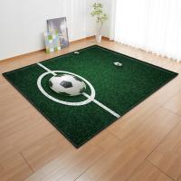 China 3D Printed Grass Court Living Room Carpet 100% Polyester 150x200cm for sale