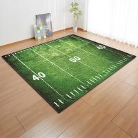 China 3D Printed Grass Court Living Room Carpet 100% Polyester 150x200cm for sale