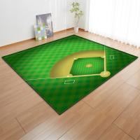 China 3D Printed Grass Court Living Room Carpet 100% Polyester 150x200cm for sale