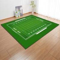China 3D Printed Grass Court Living Room Carpet 100% Polyester 150x200cm for sale