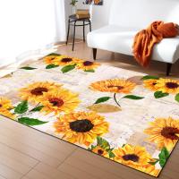 China 3D Printed Grass Court Living Room Carpet 100% Polyester 150x200cm for sale