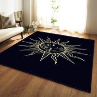 China 3D Printed Grass Court Living Room Carpet 100% Polyester 150x200cm for sale