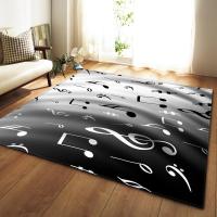 China 3D Printed Grass Court Living Room Carpet 100% Polyester 150x200cm for sale