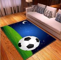 China 3D Printed Grass Court Living Room Carpet 100% Polyester 150x200cm for sale
