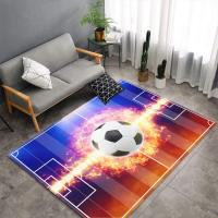 China 3D Printed Grass Court Living Room Carpet 100% Polyester 150x200cm for sale