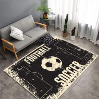 China 3D Printed Grass Court Living Room Carpet 100% Polyester 150x200cm for sale