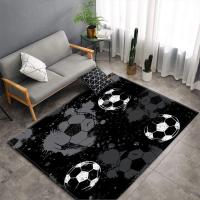 China 3D Printed Grass Court Living Room Carpet 100% Polyester 150x200cm for sale