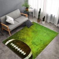 China 3D Printed Grass Court Living Room Carpet 100% Polyester 150x200cm for sale