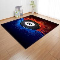 China 3D Printed Grass Court Living Room Carpet 100% Polyester 150x200cm for sale
