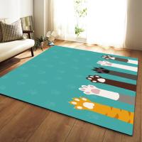 China Custom Polyester Carpet Rug 100x150cm Machine Washable Floor Mat for Living Room Bedroom for sale