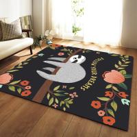 China Custom Polyester Carpet Rug 100x150cm Machine Washable Floor Mat for Living Room Bedroom for sale