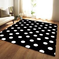 China Custom Polyester Carpet Rug 100x150cm Machine Washable Floor Mat for Living Room Bedroom for sale