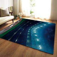 China Custom Polyester Carpet Rug 100x150cm Machine Washable Floor Mat for Living Room Bedroom for sale