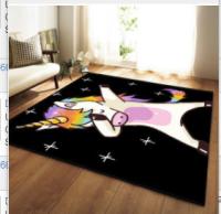 China Custom Polyester Carpet Rug 100x150cm Machine Washable Floor Mat for Living Room Bedroom for sale