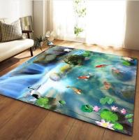 China Custom Polyester Carpet Rug 100x150cm Machine Washable Floor Mat for Living Room Bedroom for sale