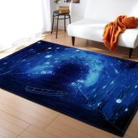 China Custom Polyester Carpet Rug 100x150cm Machine Washable Floor Mat for Living Room Bedroom for sale