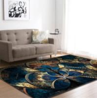 China Custom Polyester Carpet Rug 100x150cm Machine Washable Floor Mat for Living Room Bedroom for sale