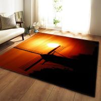 China Custom Polyester Carpet Rug 100x150cm Machine Washable Floor Mat for Living Room Bedroom for sale