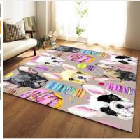 China Custom Polyester Carpet Rug 100x150cm Machine Washable Floor Mat for Living Room Bedroom for sale