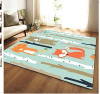 China Custom Polyester Carpet Rug 100x150cm Machine Washable Floor Mat for Living Room Bedroom for sale