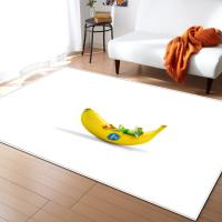 China Customizable 3D Polyester Living Room Carpet 147x203 cm Machine Washable Floor Mat for sale