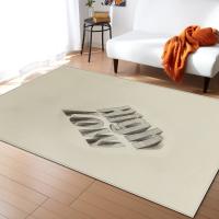 China Customizable 3D Polyester Living Room Carpet 147x203 cm Machine Washable Floor Mat for sale
