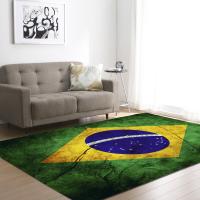 China Customizable 3D Polyester Living Room Carpet 121.9x160cm Machine Washable Floor Mat for sale