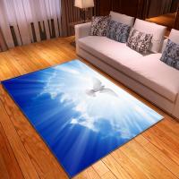 China Customizable Polyester Non-Slip Carpet Mat 1.5x2m Butterfly Pattern for Living Room Bedroom for sale