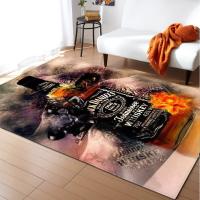 China Customizable Polyester Non-Slip Carpet Mat 1.5x2m Butterfly Pattern for Living Room Bedroom for sale