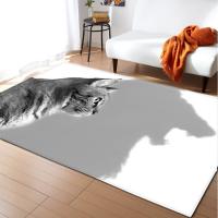 China Custom Polyester Animal Cartoon Carpet 1.2x1.6m Machine Washable Floor Mat for Home Office for sale