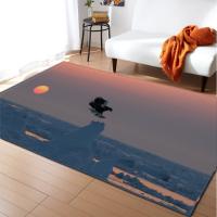 China Custom Polyester Animal Cartoon Carpet 1.2x1.6m Machine Washable Floor Mat for Home Office for sale