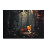 China Custom Polyester Animal Cartoon Carpet 1.2x1.6m Machine Washable Floor Mat for Home Office for sale