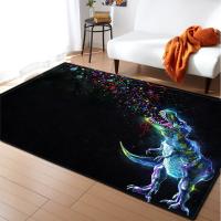 China Custom Polyester Animal Cartoon Carpet 1.2x1.6m Machine Washable Floor Mat for Home Office for sale