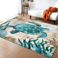China Custom Polyester Animal Cartoon Carpet 1.2x1.6m Machine Washable Floor Mat for Home Office for sale