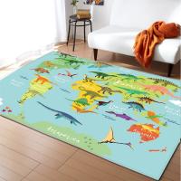 China Custom Polyester Animal Cartoon Carpet 1.2x1.6m Machine Washable Floor Mat for Home Office for sale