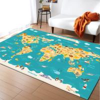 China Custom Polyester Animal Cartoon Carpet 1.2x1.6m Machine Washable Floor Mat for Home Office for sale
