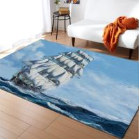 China Custom Polyester Animal Cartoon Carpet 1.2x1.6m Machine Washable Floor Mat for Home Office for sale