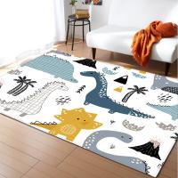 China Custom Polyester Animal Cartoon Carpet 1.2x1.6m Machine Washable Floor Mat for Home Office for sale