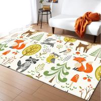 China Custom Polyester Animal Cartoon Carpet 1.2x1.6m Machine Washable Floor Mat for Home Office for sale