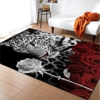 China Custom Polyester Animal Cartoon Carpet 1.2x1.6m Machine Washable Floor Mat for Home Office for sale