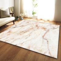 China Customizable Marble Polyester Carpet 1.6x2.3m Living Room Bedroom Floor Mat for sale