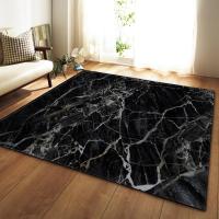 China Customizable Marble Polyester Carpet 1.6x2.3m Living Room Bedroom Floor Mat for sale