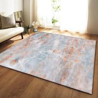 China Customizable Marble Polyester Carpet 1.6x2.3m Living Room Bedroom Floor Mat for sale