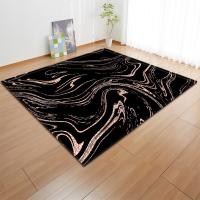 China Customizable Marble Polyester Carpet 1.6x2.3m Living Room Bedroom Floor Mat for sale