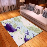 China Customizable Marble Polyester Carpet 1.6x2.3m Living Room Bedroom Floor Mat for sale